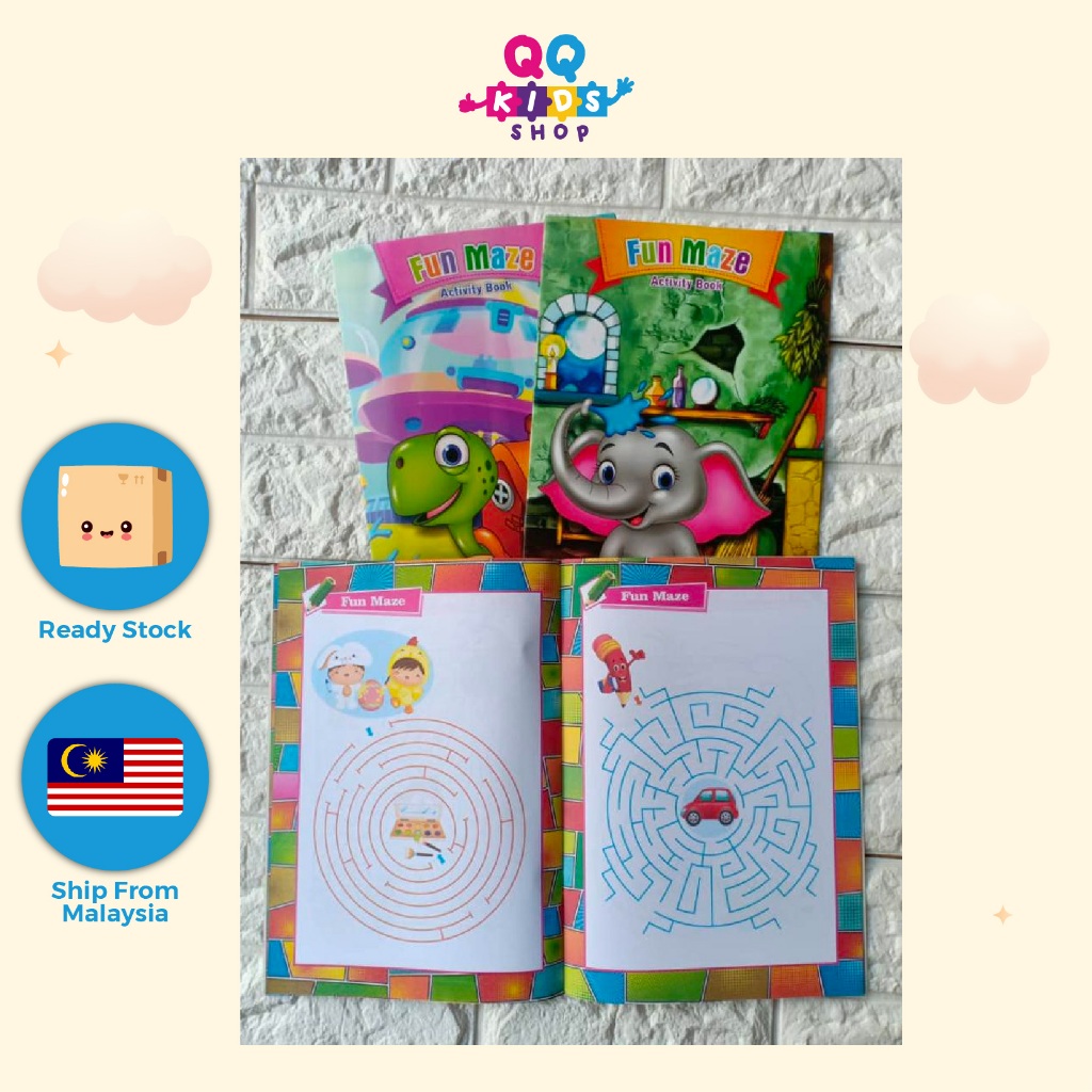 Amazing Fun Maze Activites Book / Activity Book Early Learning Buku ...