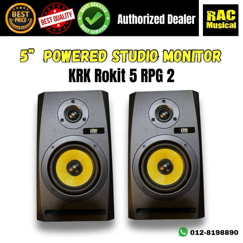 [READY STOCK] 5” Powered Studio Monitor KRK Rokit 5 RPG 2 one pairs 2 ...