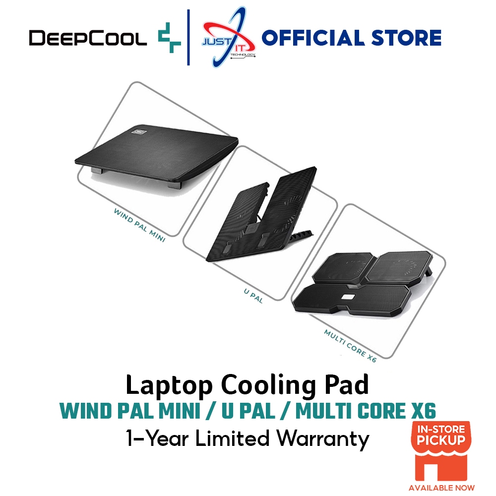 DEEPCOOL Multi Core X6 / U PAL / Laptop Wind Pal Mini Pad | Shopee Malaysia