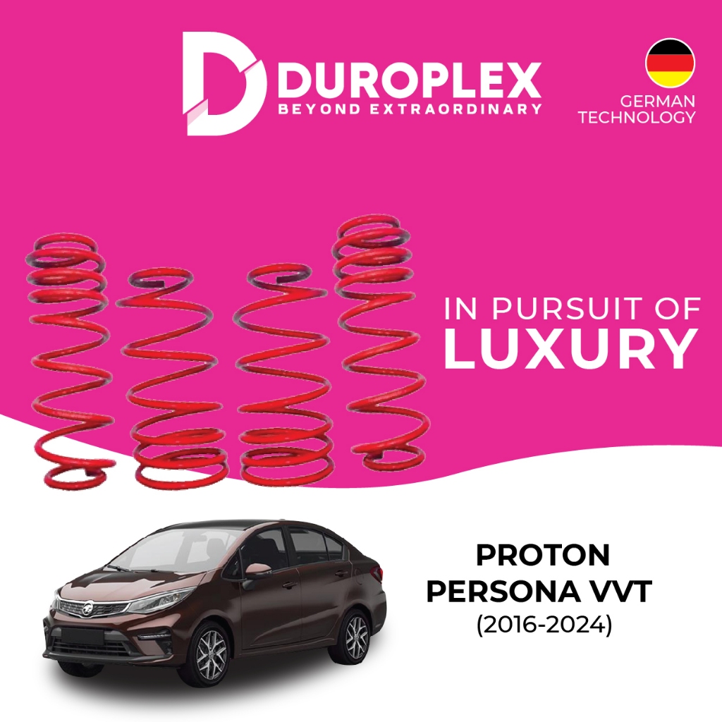 DUROPLEX Full Set Heavy Duty Lowered Sport Spring Proton Persona VVT ...
