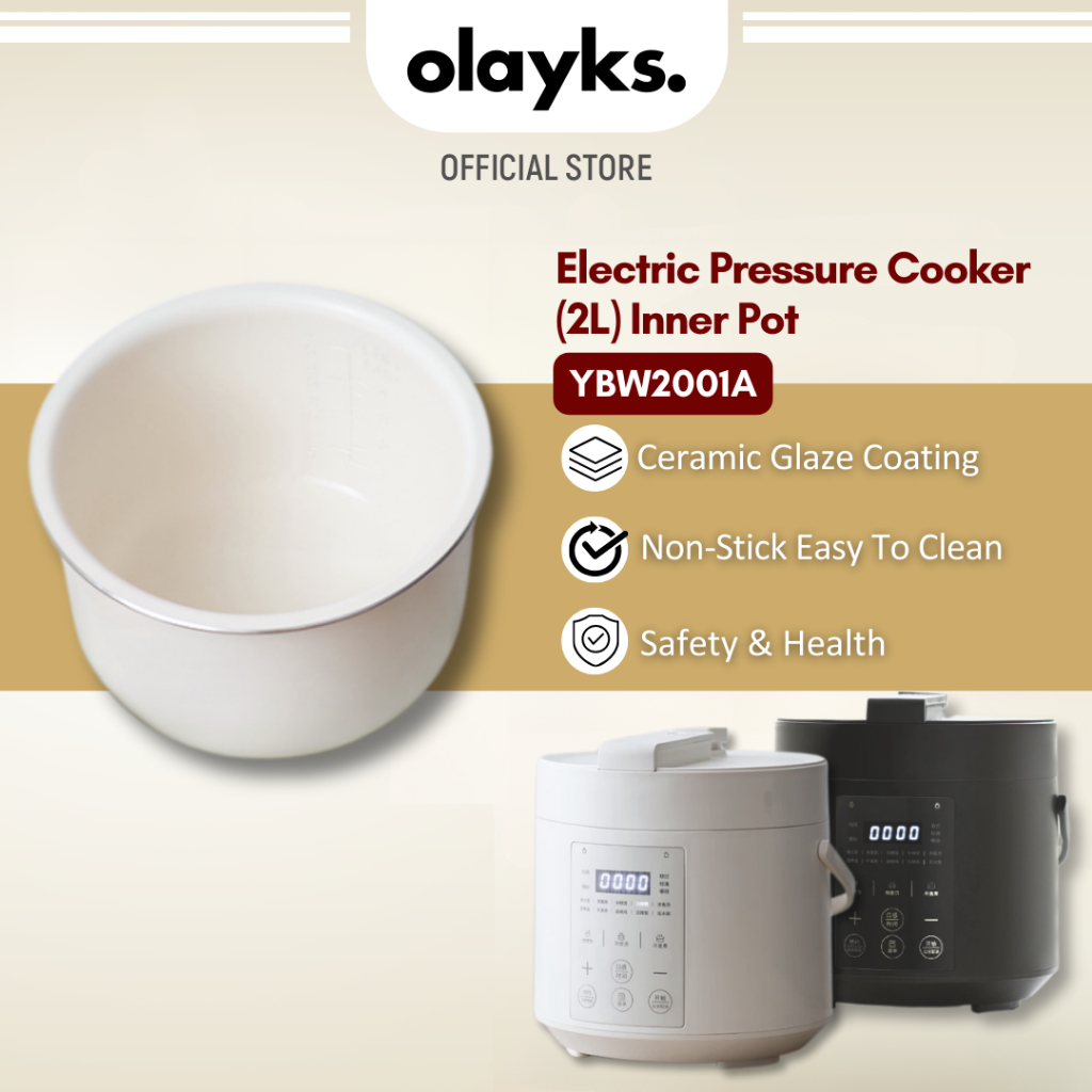 Olayks 2L Electric Pressure Cooker Multifunction Pressure Cooker YBW2001A INNER POT ONLY ...