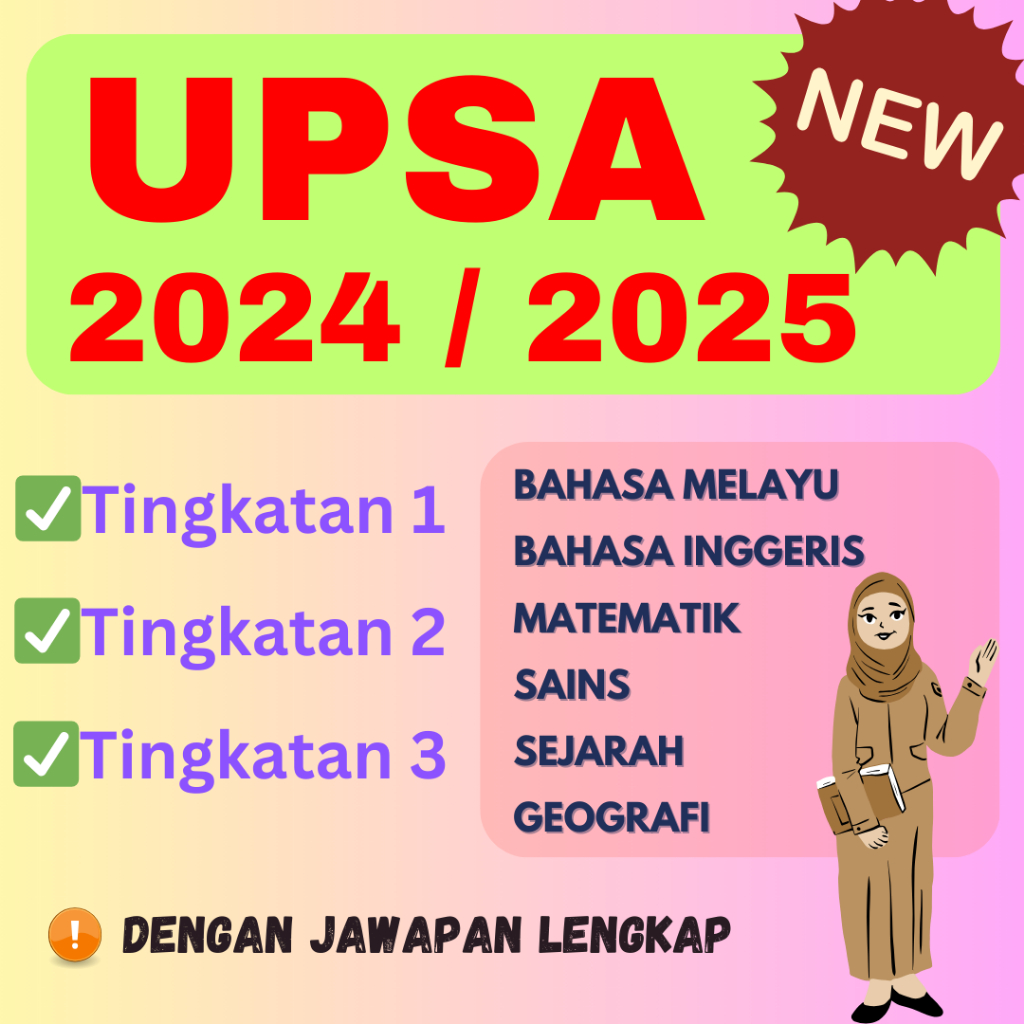 [Softcopy PDF📚] UPSA 2024/2025 Ujian Pertengahan Tahun | Tingkatan 1 2 3 | SMK & SMJK | Mid Year ...