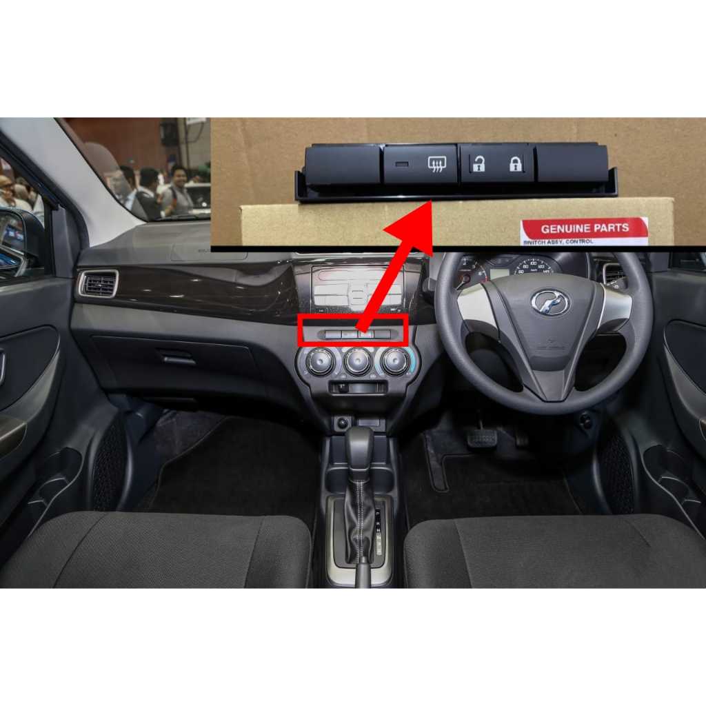 ORIGINAL PERODUA BEZZA SPEC GXTRA G EZ GX CENTER SWITCH DOOR LOCK ...