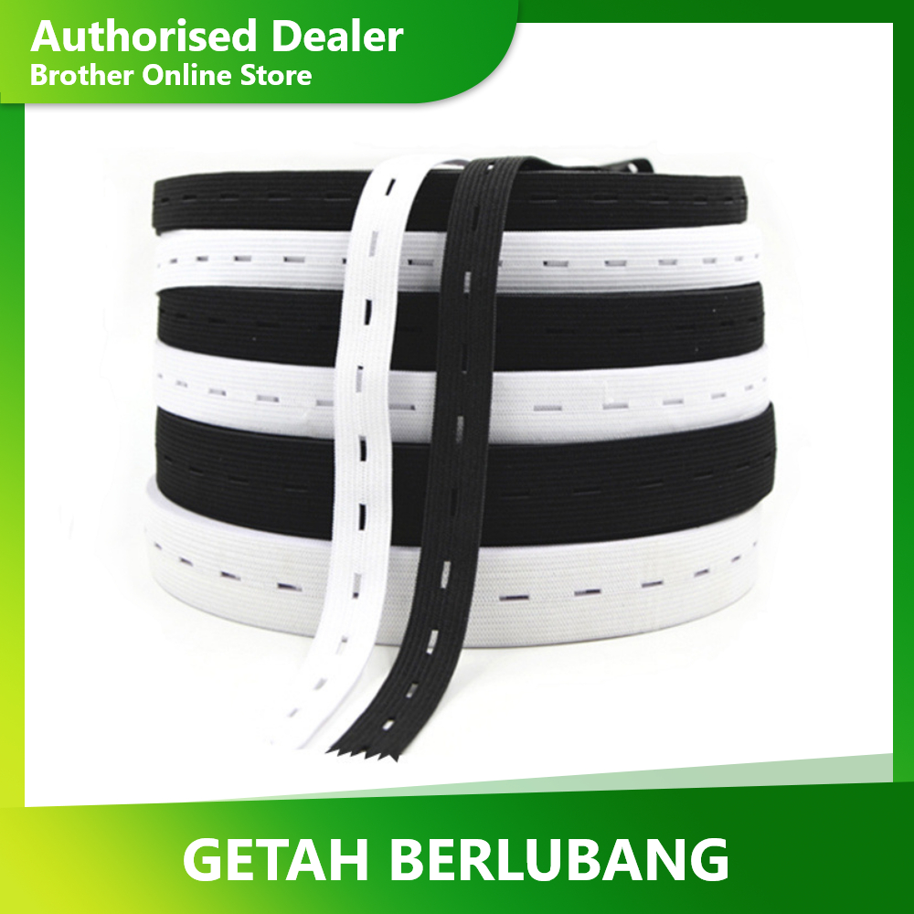 🔥READY STOCK🔥 Fabric Button Hole Elastic Band / Tali Getah Berlubang ...