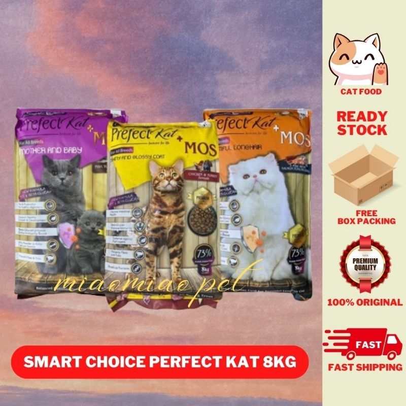 (Free Gift💥) Smart Choice Prefect Kat 8kg Cat Food / Mother Baby / Long ...