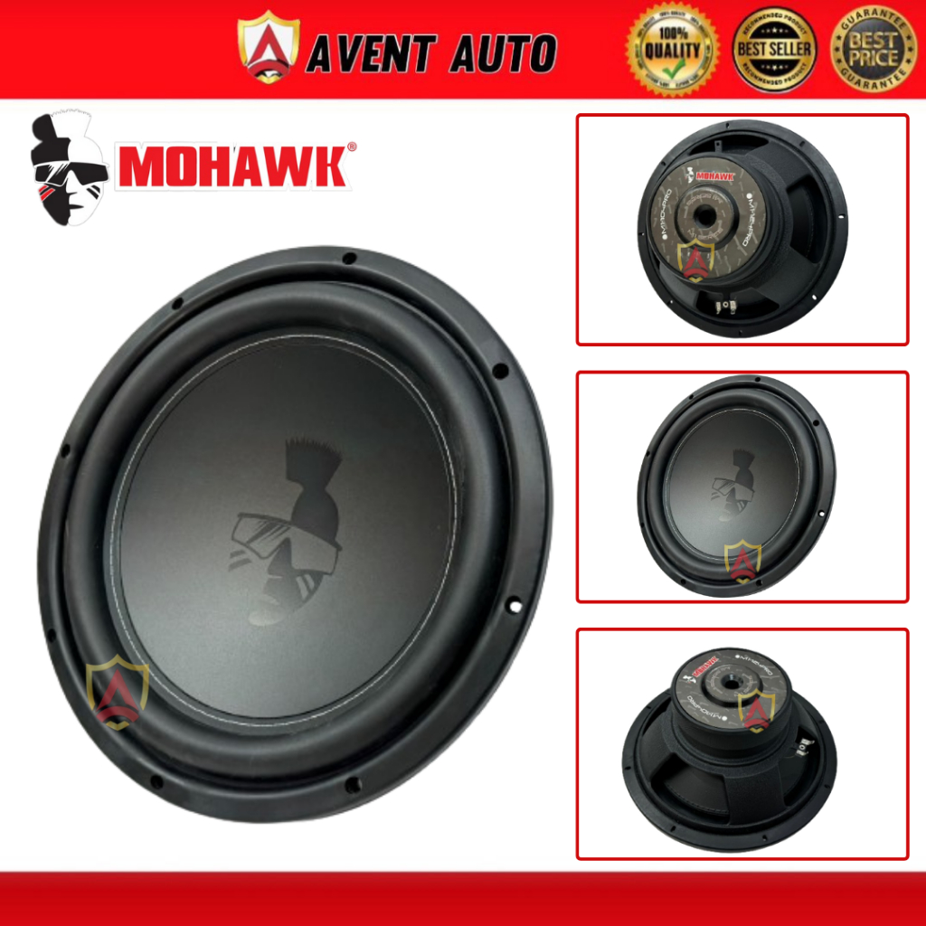 MOHAWK Car Audio M1 SERIES 12 inch SVC Subwoofer, 400W – M1-124PRO ...