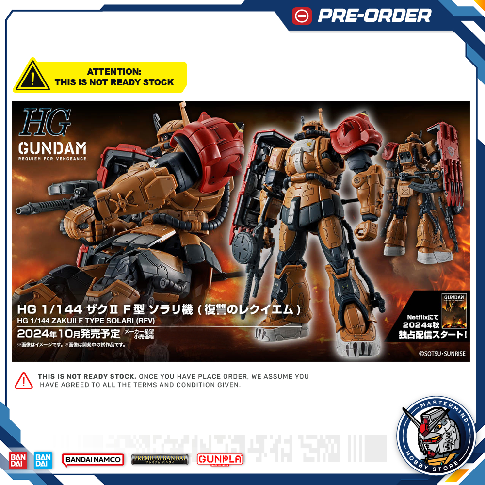 (Read Description) BANDAI HGUC 1/144 MS-06F Żaku II Solari Machine ...