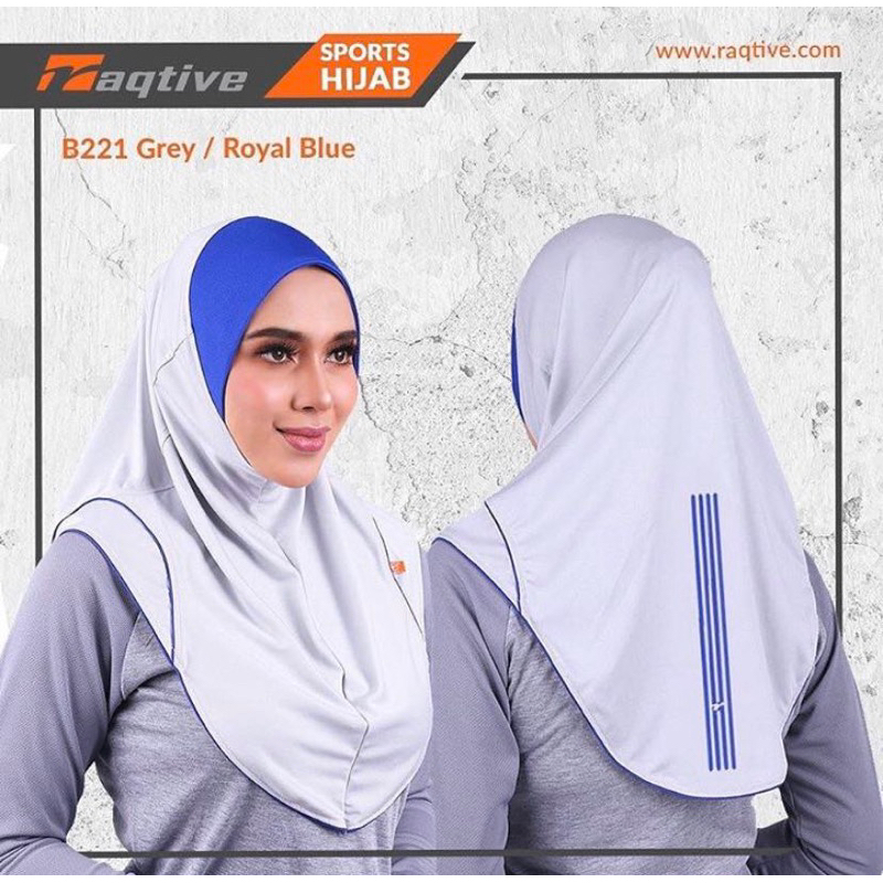 ORIGINAL TUDUNG SUKAN RAQTIVE PRELOVED-ROYAL BLUE | Shopee Malaysia
