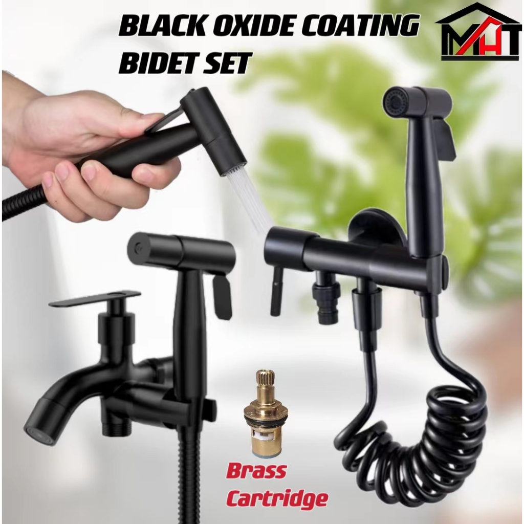 SIMJU Quality Black Oxide Coating Bidet Sprayer Set Two Way Handheld ...