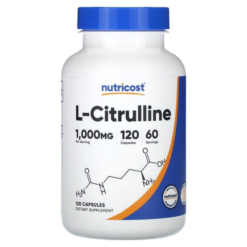 Nutricost, L-Citrulline, 1,000 mg, 120 Capsules | 1,500 mg, 60 / 180 ...