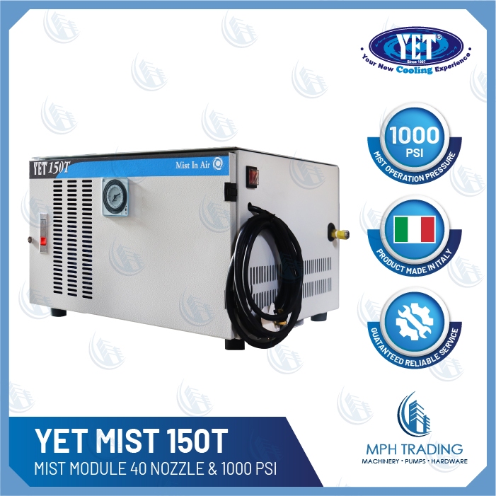 YET 150T 1500psi 1100W High Pressure Water Mist System Disinfection ...