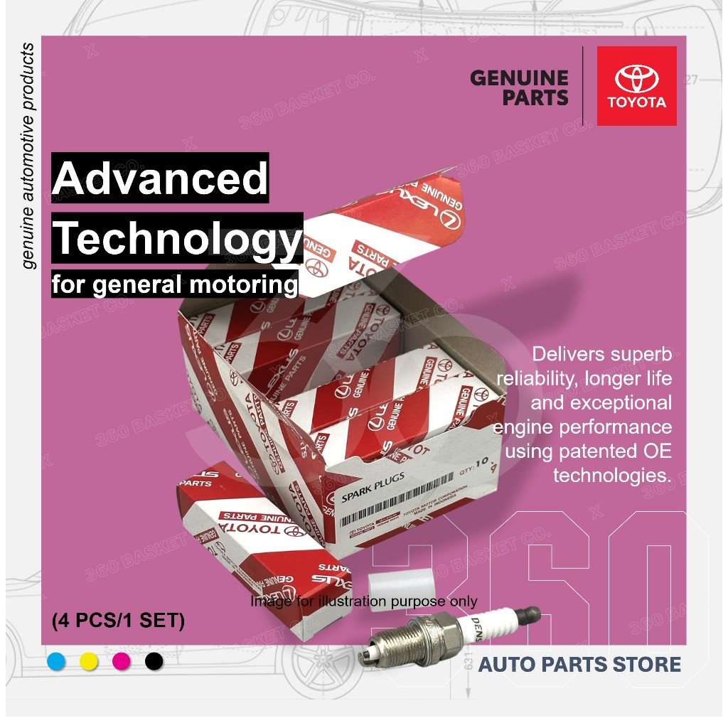 GENUINE ORIGINAL TOYOTA SPARK PLUG (DENSO) K16R-U11 K20R-U11 K20HR-U11 ...