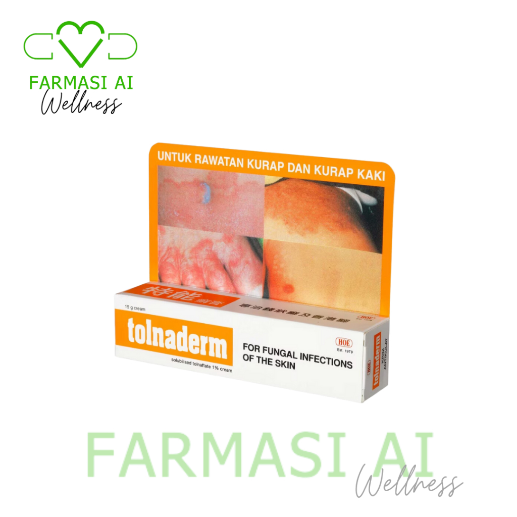 Tolnaderm Cream 15g (For Fungal Infections) (Exp Date: 03/2026 ...
