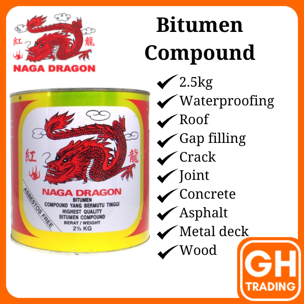 Naga Dragon Bitumen Sealant 2.5kg Industrial Adhesive Sealing Compund ...