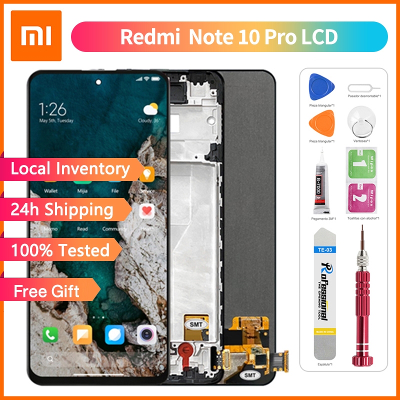 TFT LCD with Frame for Redmi Note 10 Pro 4G M2101K6G (Globale Version) LCD Display Touch Screen ...