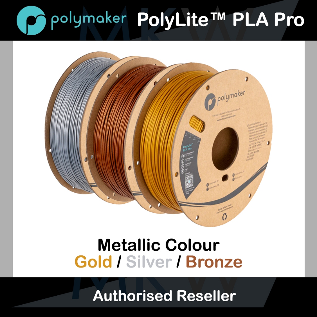 Polymaker PolyLite™ PLA Pro Metallic Colours Filaments 1.75mm 1KG FDM ...