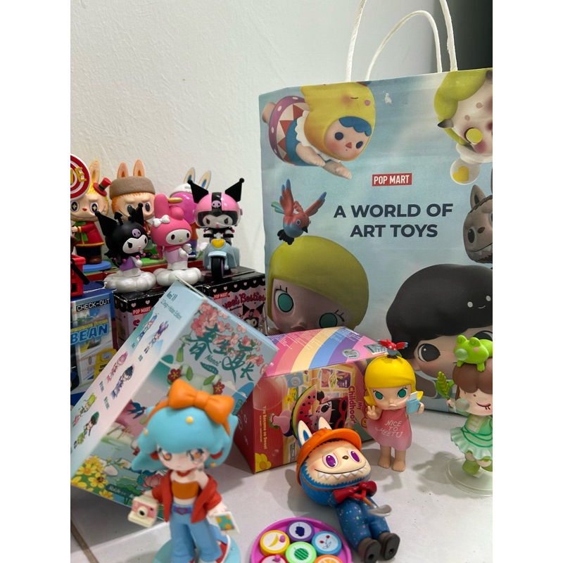 [lower price]Pop mart blind box disney labubu molly skullpanda sweet ...