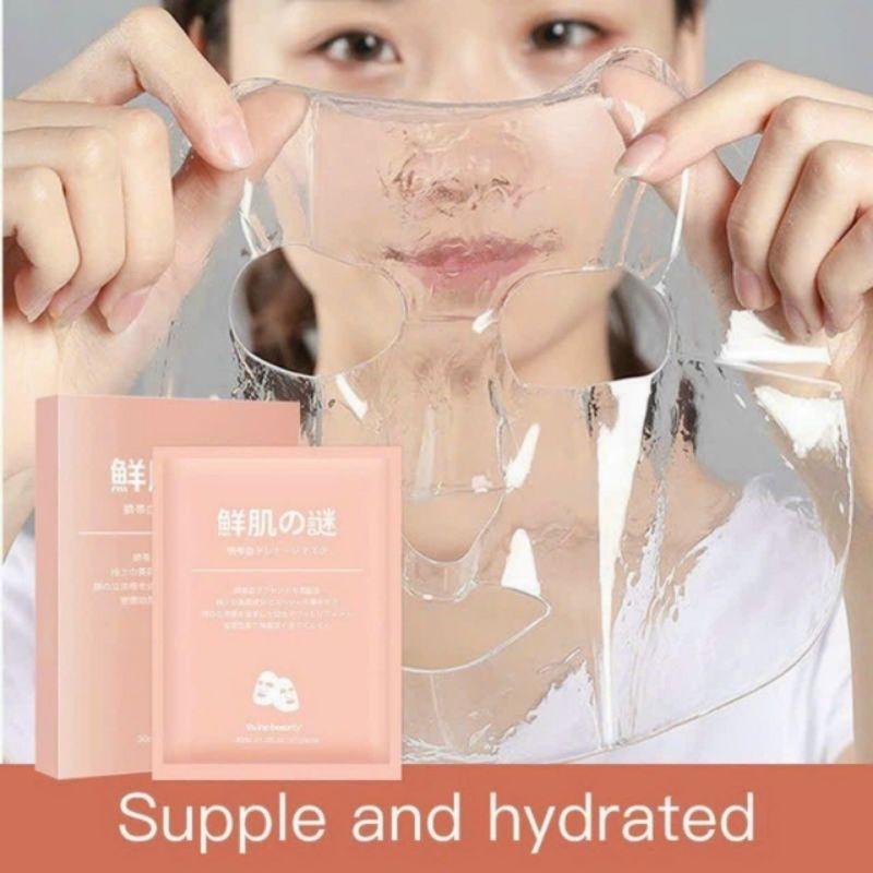 Mask Glass jelly mask with sheep placenta extract hydrates and ...