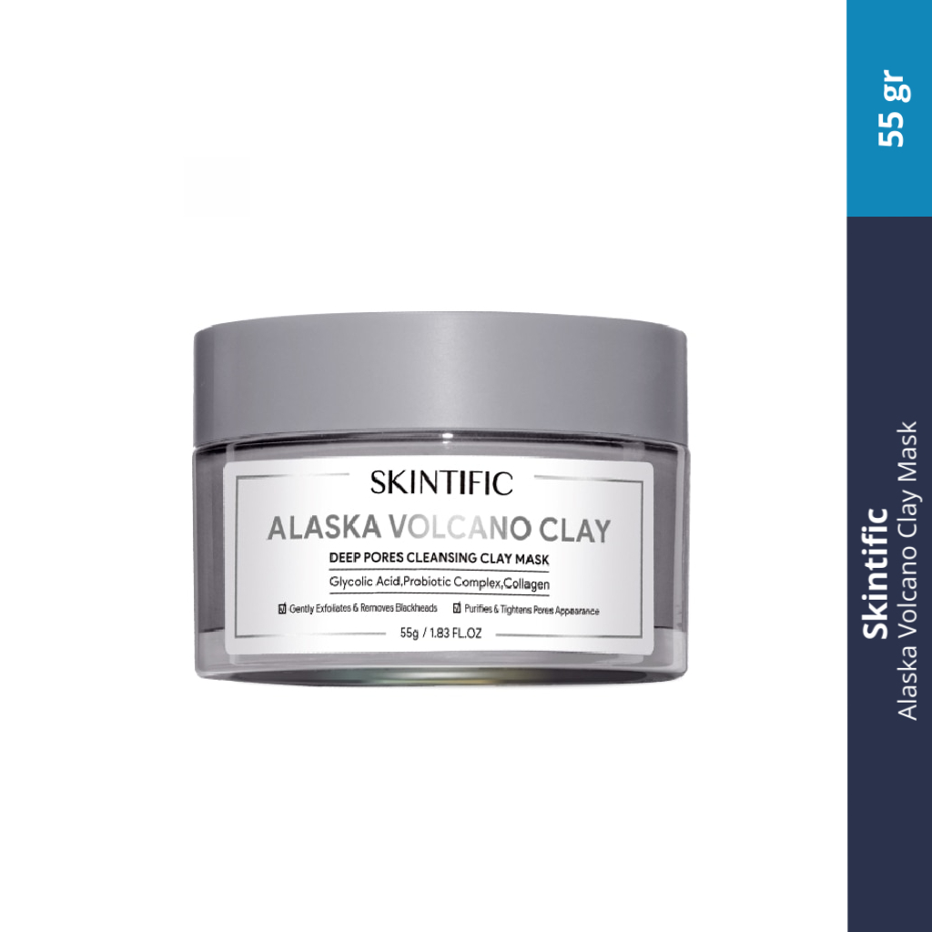 SKINTIFIC Alaska Volcano Clay Deep Pores Cleansing Clay Mask 55g ...
