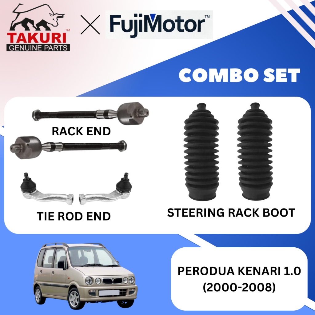 TAKURI+FUJIMOTOR PERODUA KENARI 1.0 (2000-2008)TIE ROD END / RACK END ...