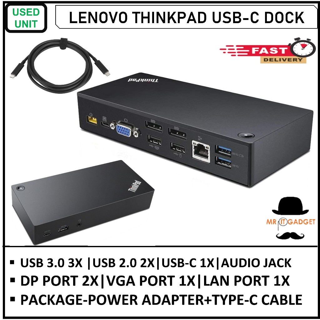 Lenovo ThinkPad USB-C Docking Station - DK1633 3 Month Warranty ...