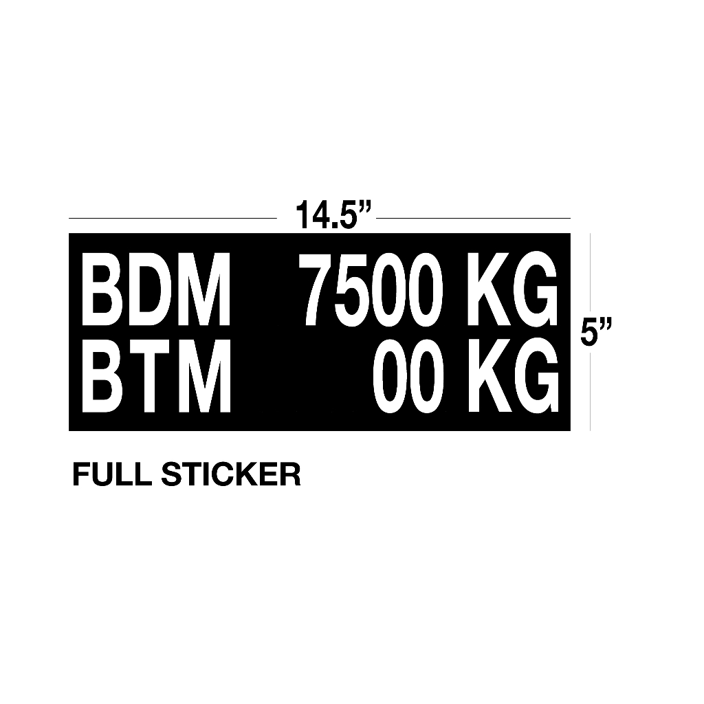BDM / BTM STICKER/LORRY STICK, VAN, TRUCK STICKER/COMPANY ADDRESS ...