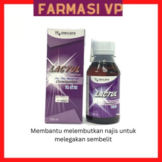 HOMECARE LACTUL SYRUP SOLUTION 100ml Ubat Sembelit melancarkan buang ...