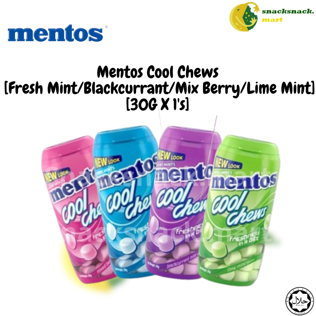 {READY STOCK} Mentos Cool Chews [Fresh Mint/Blackcurrant/Mix Berry/Lime ...