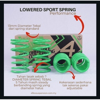 PROTON WIRA/SATRIA 1.3/1.5 4FLEX SPRING SPORT | Shopee Malaysia