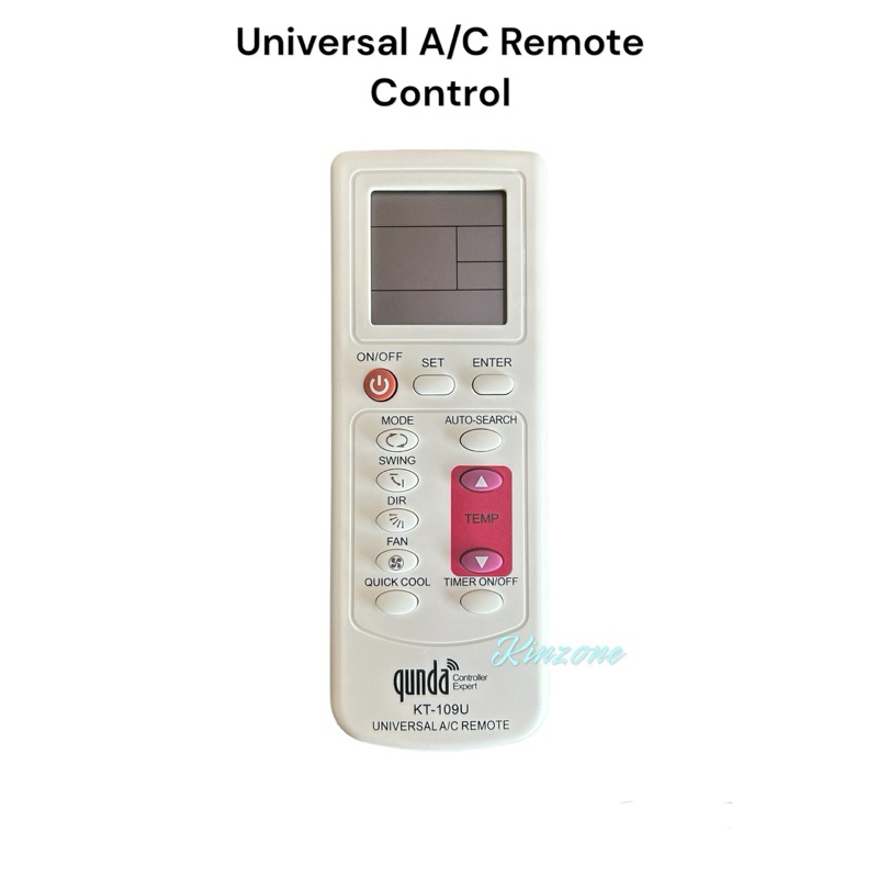Aircond Universal Remote Control Qunda | Shopee Malaysia
