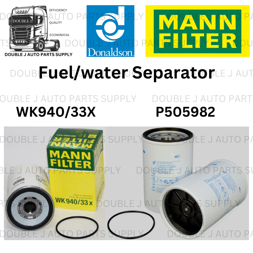 Original Donaldson/Mann Fuel/water separator filter (P505982/WK940/33x ...
