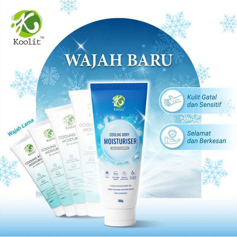 [100% ORIGINAL] KOOLIT COOLING BODY MOISTURISER ECZEMA KULIT GATAL ITCH ...
