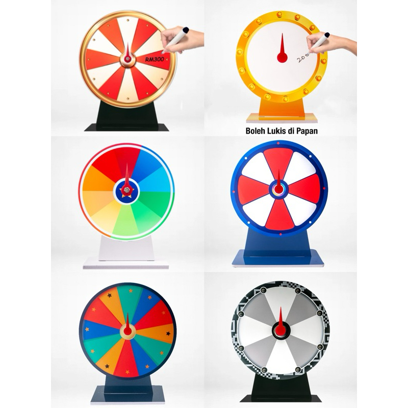 Wheel of fortune game/spin wheel/Lucky Wheel (25cm dia.) | Shopee Malaysia