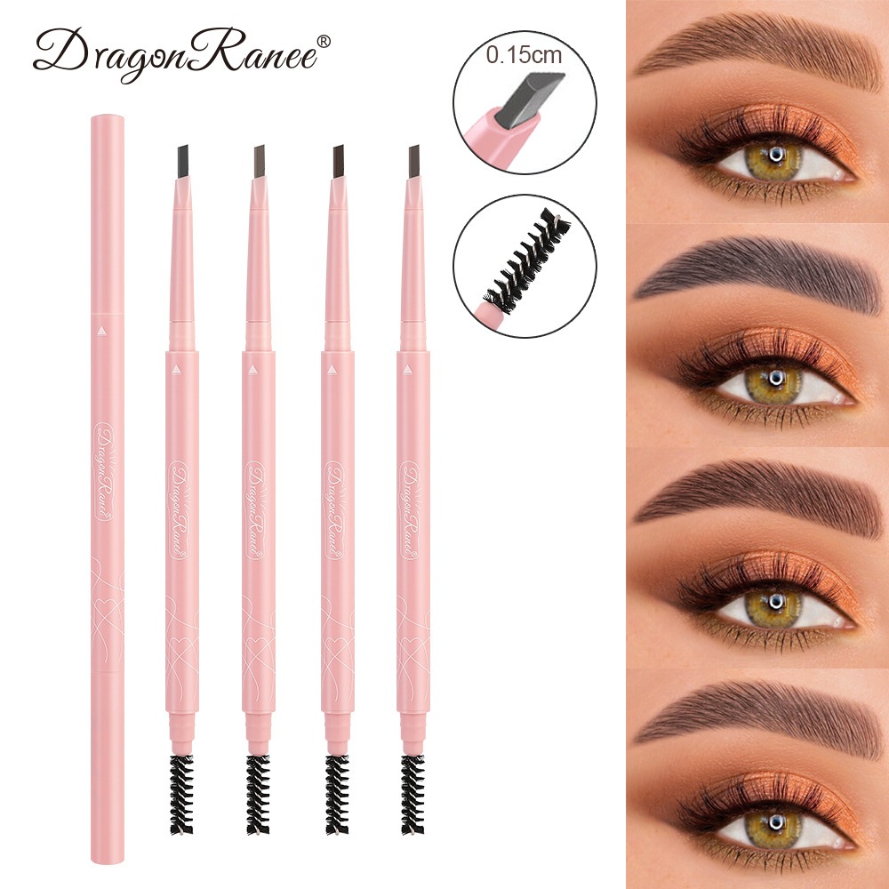 Dragon Ranee 2 in 1 0.5mm Slim Triangle Head Eyebrow Pencil | Shopee ...