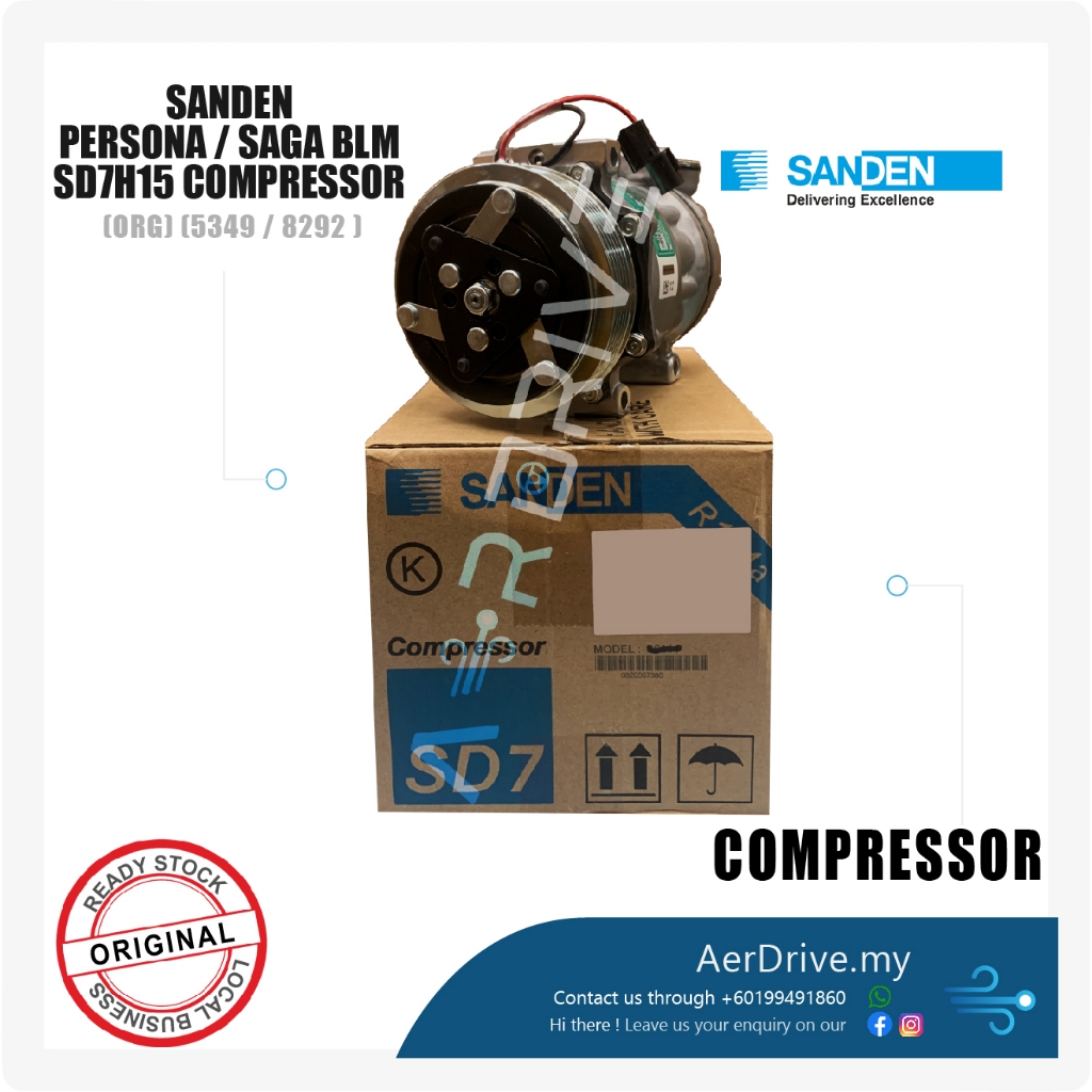 SANDEN ORIGINAL PERSONA ELEGANCE/ BLM/ PERSONA 6PK COMPRESSOR (ORG ...