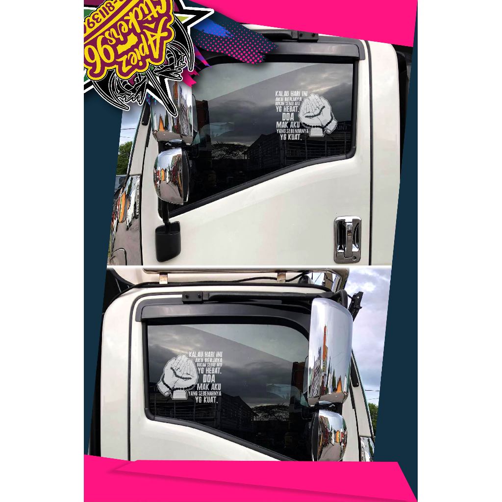 Sticker Kalau hari ini aku berjaya bukan aku yang hebat doa emak aku ...