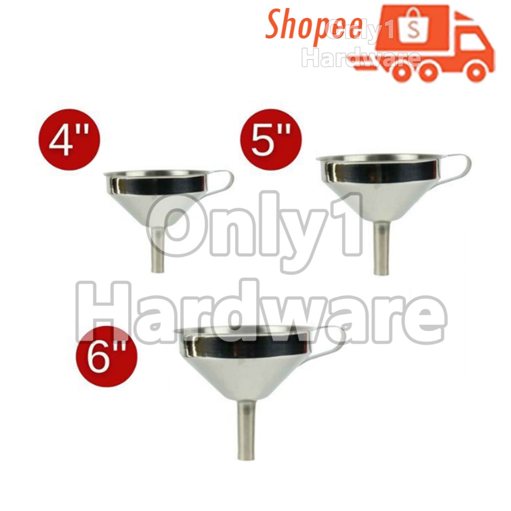 STAINLESS STEEL FUNNEL STAINLESS STEEL FILTER FUNNEL OIL LIQUID FLUID FILTER FUNNEL KITCHEN TOOL ...