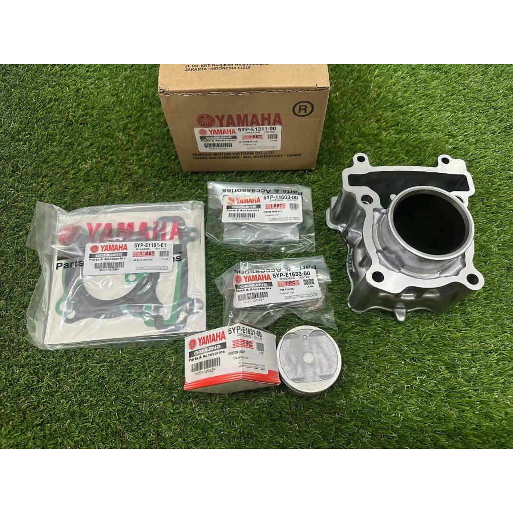 YAMAHA LC135 LC 4S 5S V1 V2 V3 V4 V5 V6 V7 BLOCK KIT SET PISTON RING PIN CLIP GASKET HEAD BLOCK ...