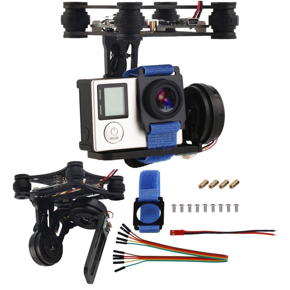 2 Axis Metal Brushless Gimbal with Controller With 2208 Motors+BGC 3.0 ...