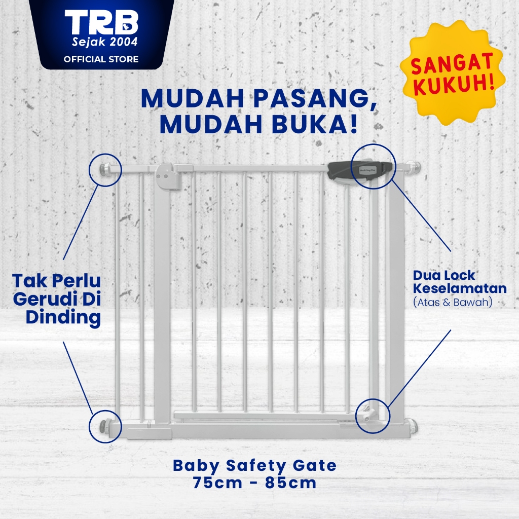 [ TRB ] Baby Safety Gate 3 Safety Lock ｜Staircase Lock｜Pagar Tangga ...