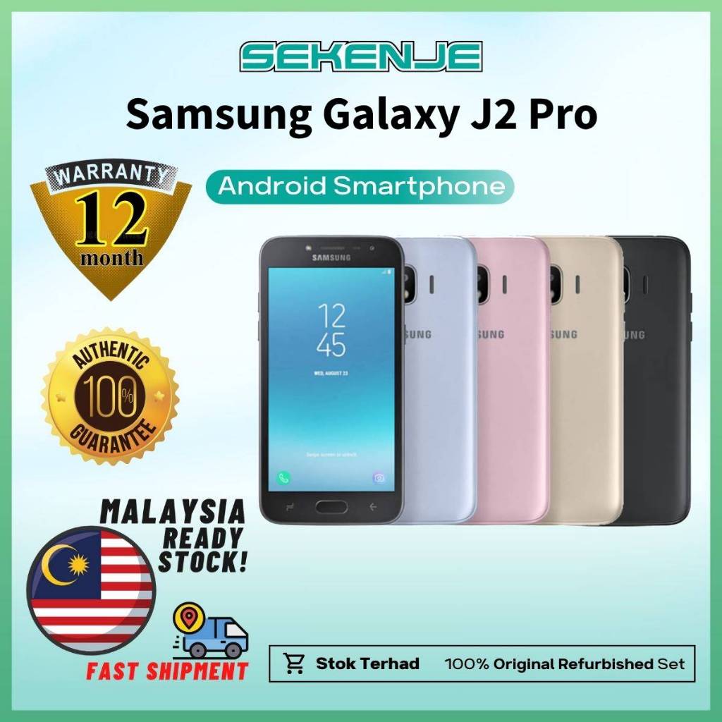 Samsung Galaxy J2 Pro (2018) 16GB + 2GB RAM 100% Original Secondhand Used Smartphone, 1 YEAR ...