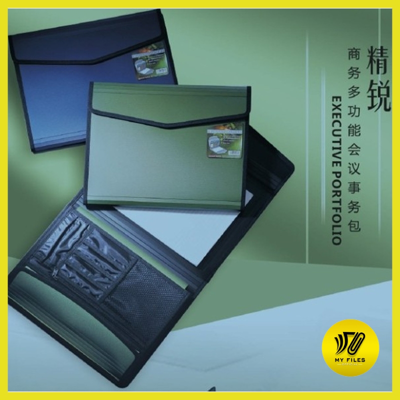 MYFILES 6 Pocket Expanding File with 30's Notepad Notebook Handcarry ...