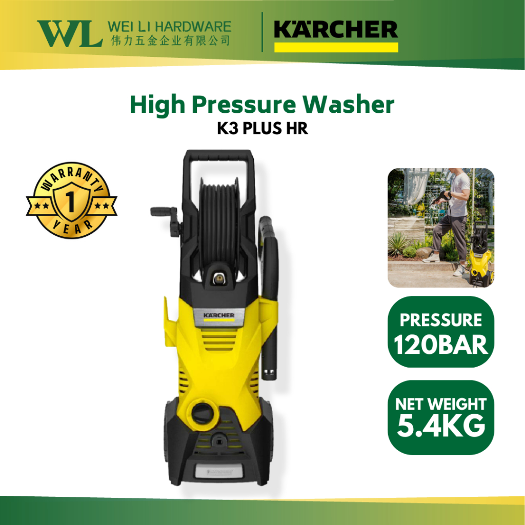 Karcher K3 Plus HR High Pressure Washer / water jet / mesin cuci kereta / karcher water jet ...