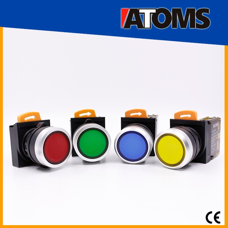 ATOMS AT115 B5 22MM LED Latching Push Button MAINTAIN Push Button ...