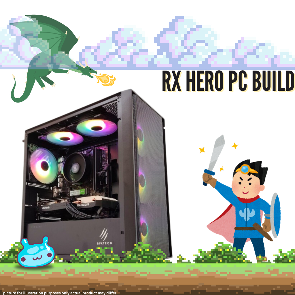 Rextech Custom PC AMD Ryzen RX 6600 Gaming PC Budget High Spec RYZEN ...