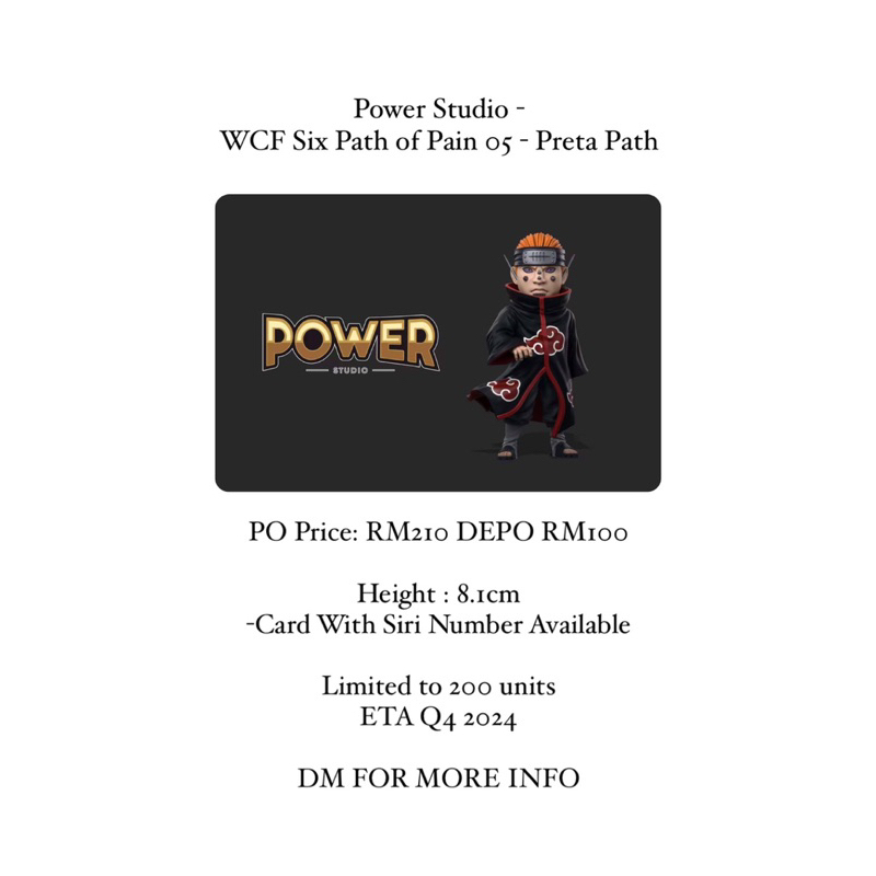 Power Studio - Naruto Shippuden - Preta Path | Shopee Malaysia