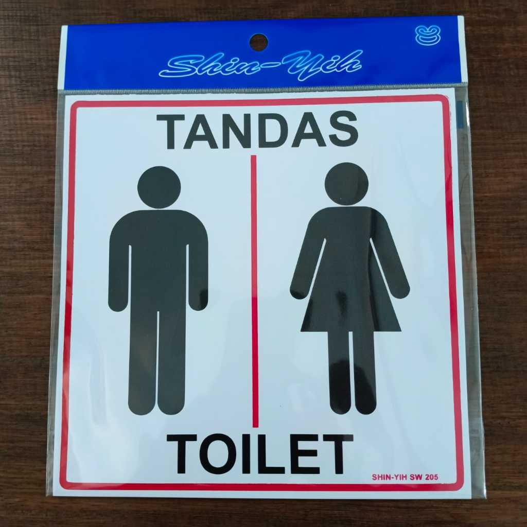 Office Sticker / Sticker Sign Board SW205 Toilet Sign / Sticker Tandas ...