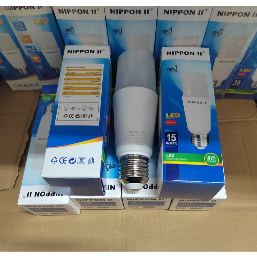 NIKKON DRACO/NIPPON II E27 15W LED STICK BULB T44 (DAYLIGHT-6500K ...