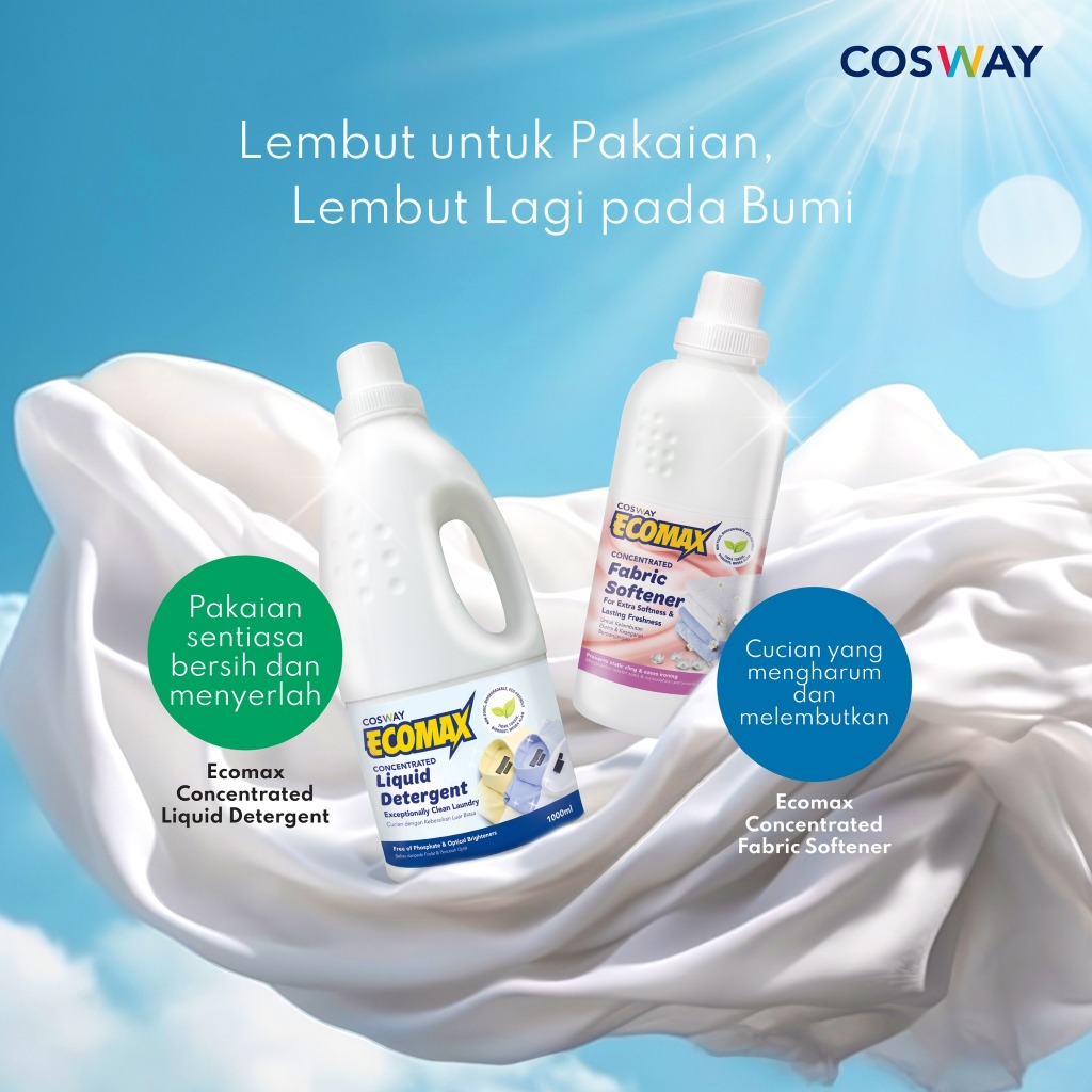 COSWAY Ecomax Concentrated Liquid Detergent 1000ml (08502N) | Shopee ...