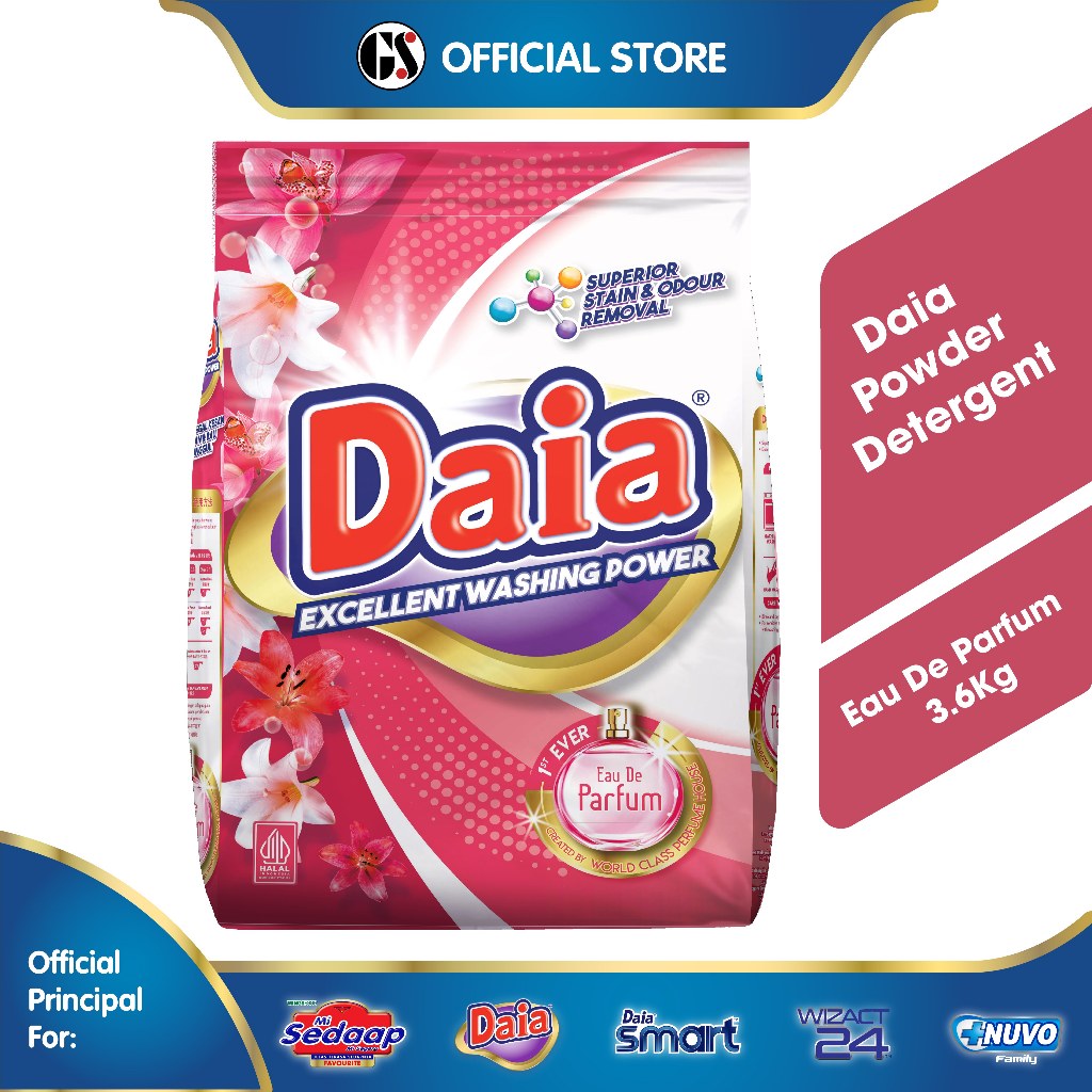 DAIA Powder Detergent Eau De Parfum 3.6kg | Shopee Malaysia